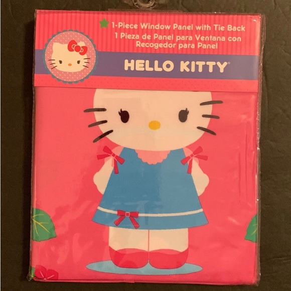 Hello Kitty | Accents | Hello Kitty Girls Window Panel Wtie Back 4 X 63 ...